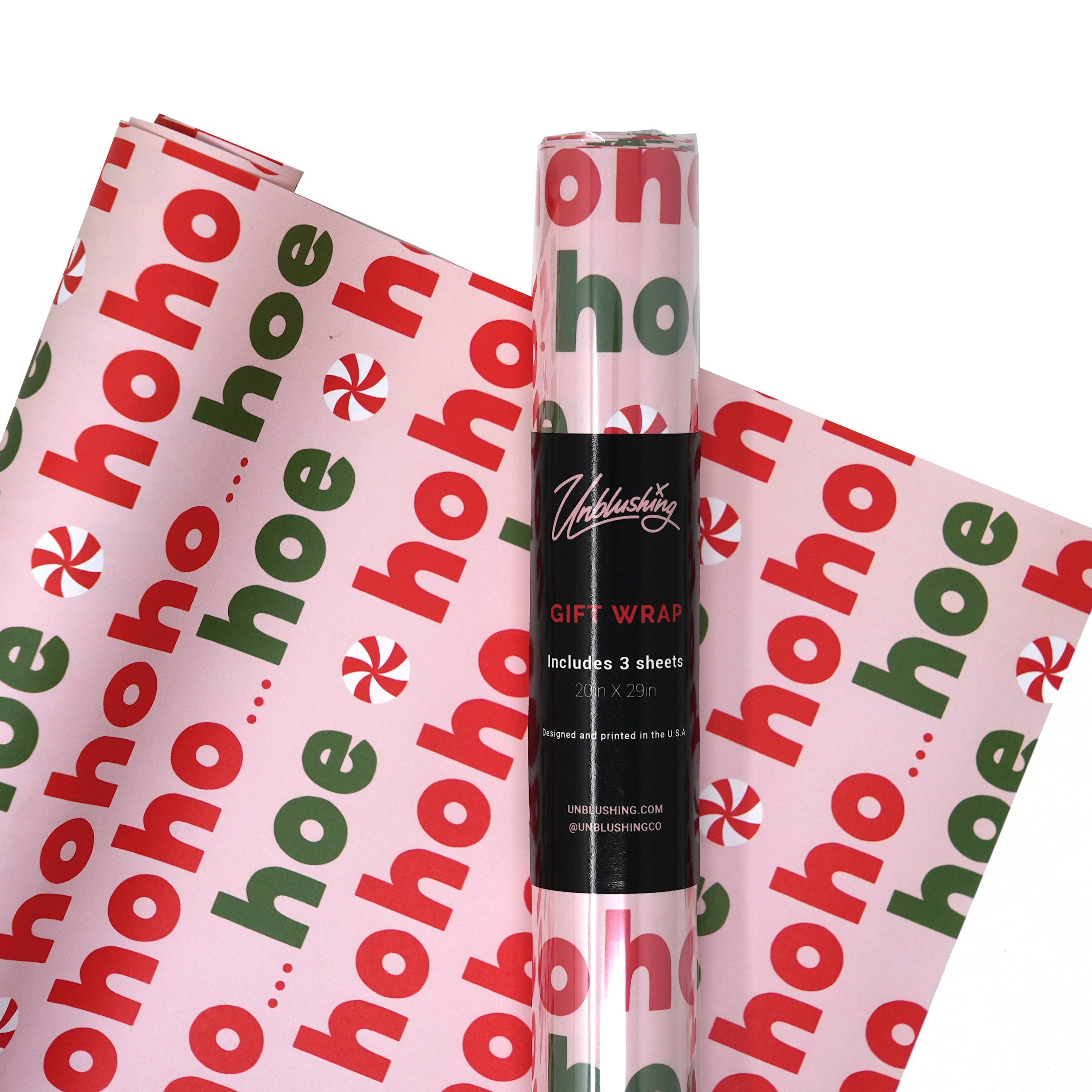 Funny Holiday Gift Wrap - Ho Ho Hoe (Roll) – Period Nirvana